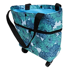STOBOK Shopping Bag Grocery Shopping Cart Portable Shopping Utility Bag Cart Supermarket Trolley Car Portable Wagon Portable Dolly Household Storage Pouch Oxford Cloth Trolley Bag Fold