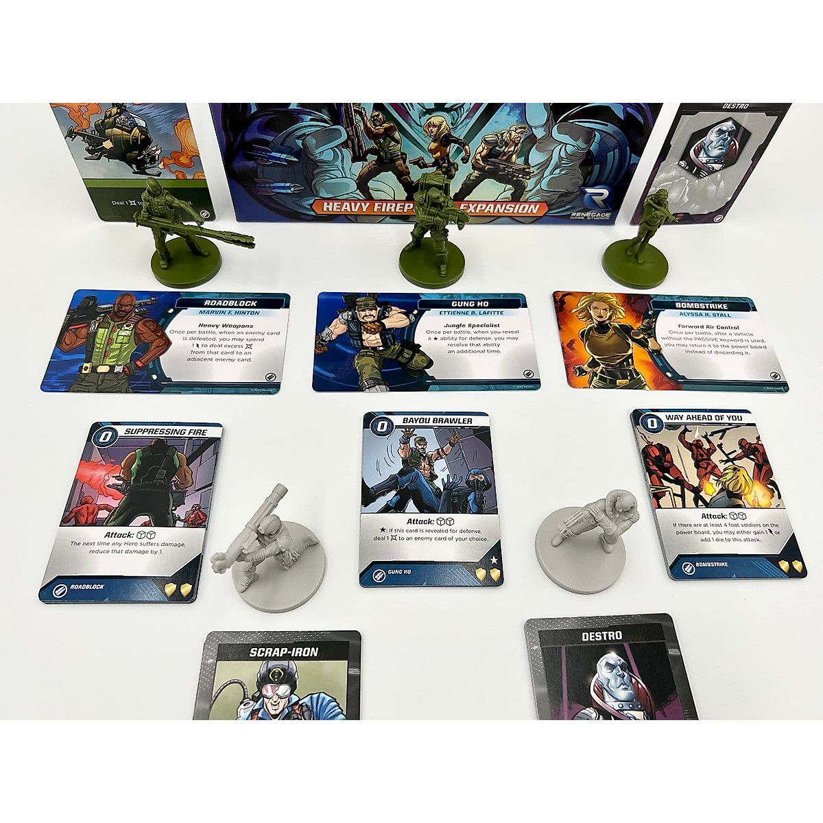 Renegade Games Studios G.I. Joe Mission Critical: Heavy Firepower Expansion - Cooperative Board Game, Role Playing Game, Renegade Game Studios, Ages 14+, 2-5 Players, 45-60 Minute Playing Time