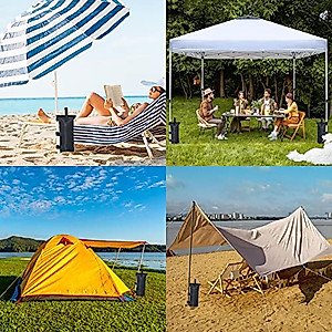 OUTDOOR WIND Canopy Weight Bags 112lbs Sand Bags for Canopy Tent,4 Packs Black,Without Sand