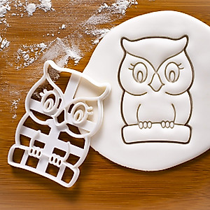 Set of 2 Owl cookie cutters (Designs: Great Horned Owl and Cute Owl), 2 pieces - Bakerlogy