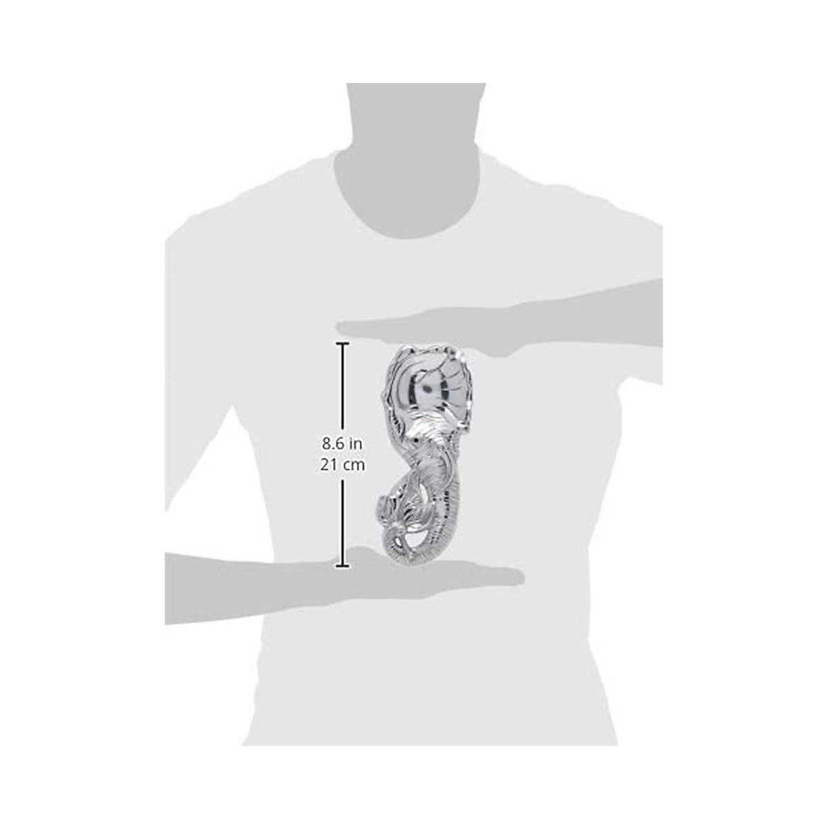 Arthur Court Elephant Spoon Rest Aluminum Metal Decorative Holder for Kitchen, Spatula Ladle, Brush and Other Cooking Utensils 8 inch x 3.5 inch