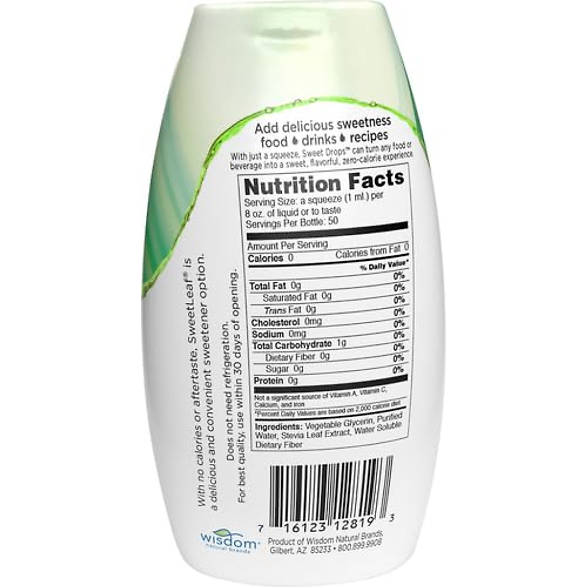 SweetLeaf Sweet Drops Liquid Stevia Sweetener, SteviaClear, 1.7 Ounce (SD-CLR)