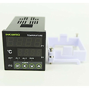 Inkbird ITC-100 PID Thermostat SSR Heat Sink Temperature Controller Relay Alarm Output 100 - 240V (ITC-100VH+ K Sensor)
