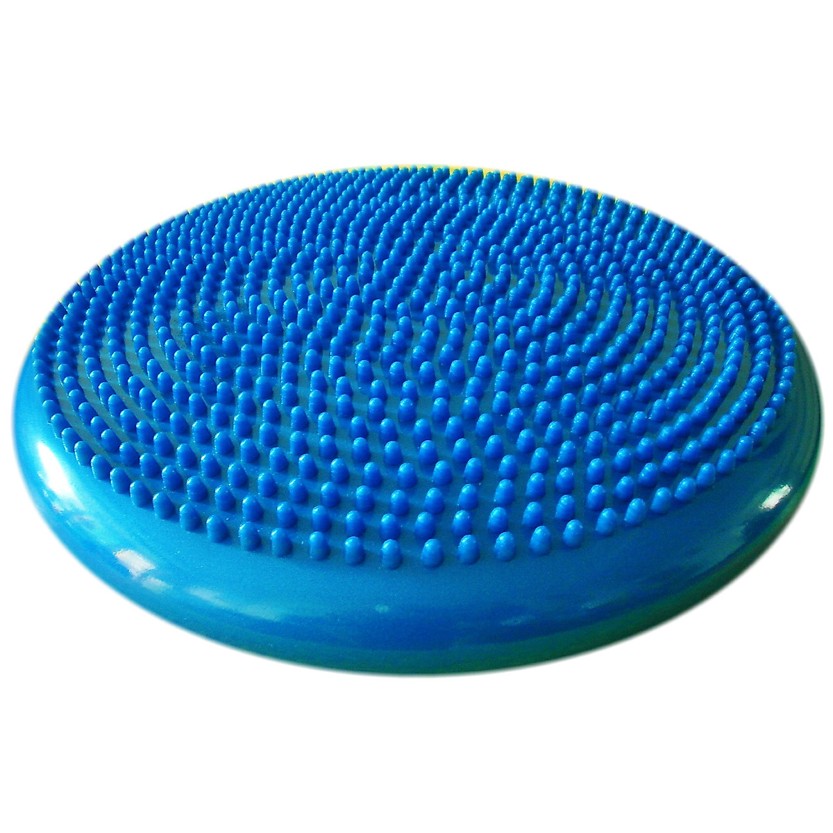 AppleRound Air Stability Wobble Cushion, Blue, 34cm/13.5in Diameter, Balance Disc, Pump Included