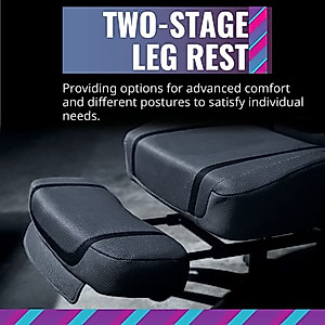Cooler Master Synk X Ultra Black Ergonomic Real-Time Tactile Immersion Chair, Retractable Leg Rest, All-in-one Controller, Breathable Fabric, Stable Rolling Base, Solid Structure (IXC-SX1-K-US1)