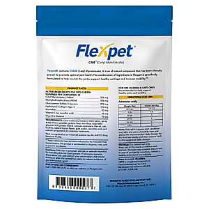 Flexpet Maximum Strength Soft Chews – All-Natural Pain Reliever for Dogs with Glucosamine and Cetyl Myristoleate (CM8), Hip and Joint Supplement, Anti-Inflammatory: Three Pack - 180 Soft Chews