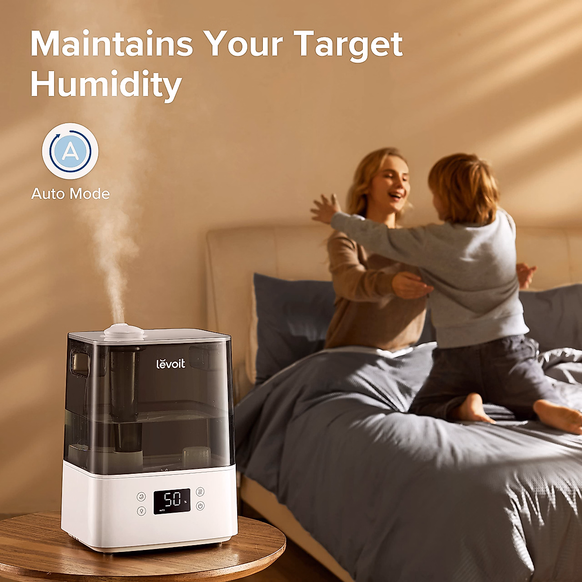 LEVOIT Humidifiers for Bedroom Large Room Home, (6L) & Dual 150 Humidifiers for Bedroom Large Room