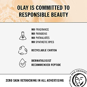 Olay Vitamin C + Peptide 24 Eye Cream, Fragrance-Free, 0.5 oz + Whip Face Moisturizer Travel/Trial Size Gift Set