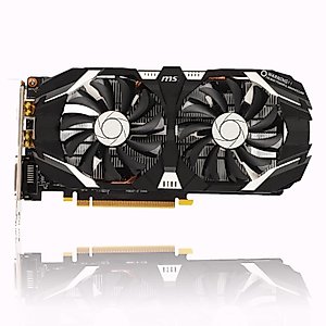 Dpofirs GTX1060 Graphics Card, Computer Graphics Card 5GB GDDR5 192bit with Fans 4K HDR Technology 8008MHz Gaming Graphics Card with HDMI DVI DP Display Interface(5GB)