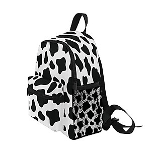 Preschool Backpack Cow Print Backpack Cute School Bag Bookbag for Elementary Toddler Kindergarten