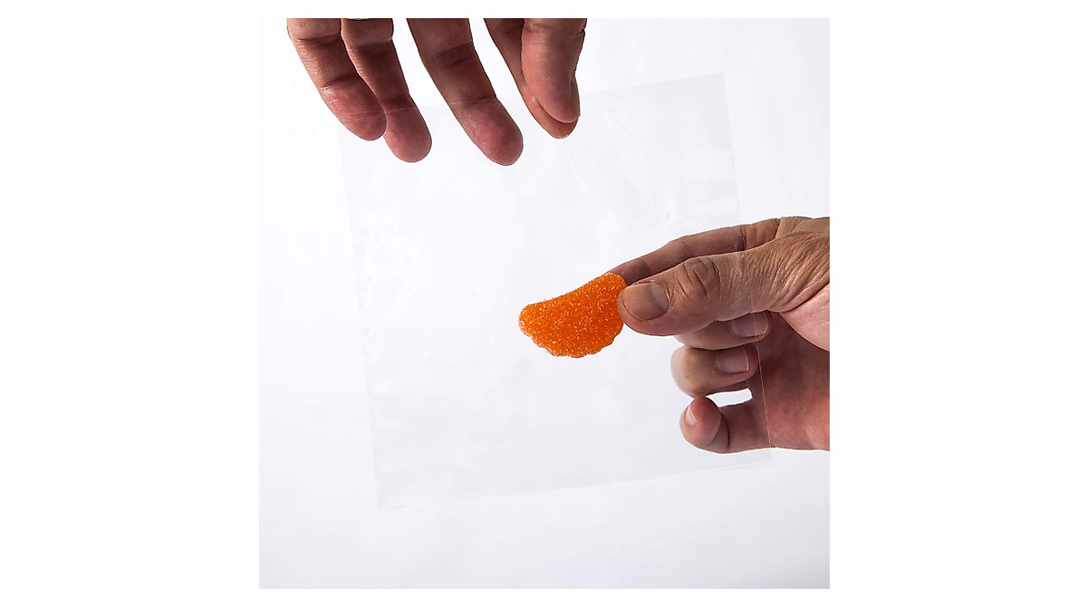 Crinklee Clear Caramel Wraps - Natural Cellophane Sheets