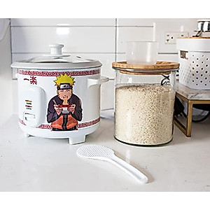 Naruto Shippuden Ichiraku Ramen Automatic Rice Cooker & Warmer | Food Steamer for White and Brown Rice, Quinoa | Anime Manga Gifts and Collectibles | Holds 24 Ounces