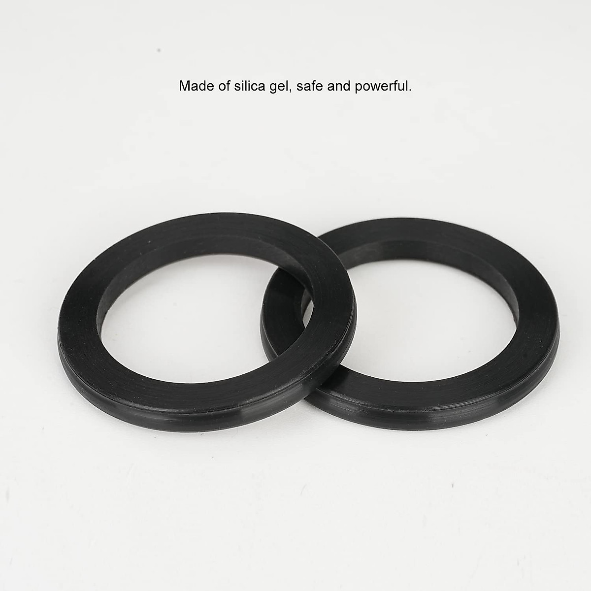 LUAATT Thermos Replacement Seal Ring,2 Pack Black Silicone Sealing Ring For Stanley Classic Stainless Steel Vacuum Bottle Stopper (1.1 QT/1.5QT/2 QT)