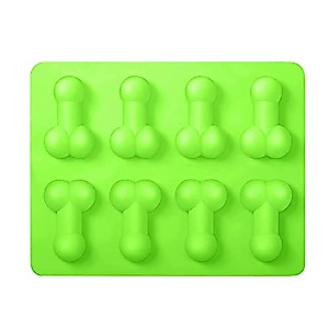 YSBZChu 3D Ice Silicone Mold,Funny Shape Ice Cube Tray,1 pcs Easy Reusable BPA Free Chocolate Sugar Tools Baking Molds for Single Bar Party Birthday Cocktails Beverages Frozen Drinks Coffee (B)