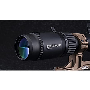 Viiko 1-5x24 Rifle Scope Long Eye Relief Scope LPVO 7.6’ Eye Relief Huge Eye Box Fits Mosin 1891/30 M39 M44(Mount Not Included)