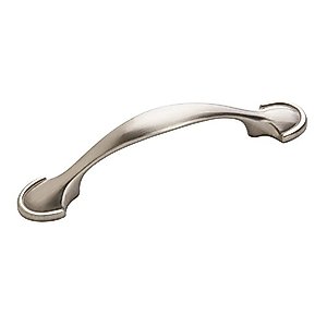 Amerock | Cabinet Pull | Satin Nickel | 3 inch (76 mm) Center to Center | Everyday Heritage | 1 Pack | Drawer Pull | Drawer Handle | Cabinet Hardware