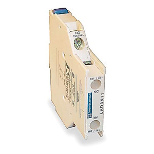 Schneider Electric IEC Auxiliary Contact Block, 10 Amps, Standard Type, Side Mounting - LAD8N11, Pack of 2