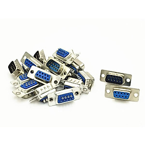 xjs XJSXZC Computer DB Male Female Solder Type Adapter D-SUB Connector 10 Pairs (DB9)