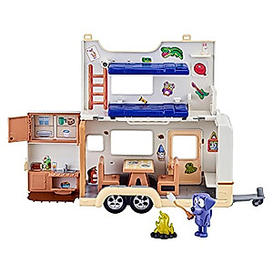 Bluey Caravan Adventure Playset, with 2.5" Jean Luc Figure