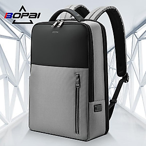 BOPAI Slim 15.6 Inch Laptop Backpack Men Business Anti Theft Backpack