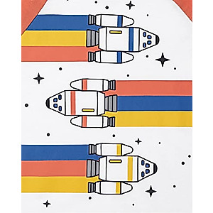 The Children's Place baby boys The Children's Place and Toddler Long Sleeve Fashion Tops Shirt, Space, 3T US