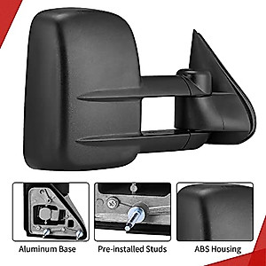 Towing Mirrors for 88-98 Chevy GMC C/K 1500 2500 3500 Pickup Pair Set Manual Extendable Side Mirrors