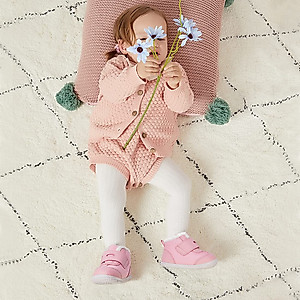 BMCiTYBM Baby Boy Girl Boots Winter Warm Snow Boots Lightweight Walking Shoes Infant First Walkers 6 9 12 18 24 Months Pink 12-18 Months