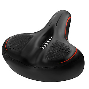 Oversized Bike Seat for Peloton Bike & Bike+, Comfort Seat Cushion Compatible with Peloton, Road or Exercise Bikes, Bicycle Wide Saddle Replacement for Men & Women, Accessories for Peloton
