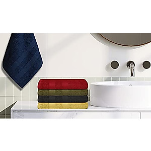 ZUPERIA Classic Hand Towels - 10 Pack - 16" x 28" - Ultra Soft 100% Cotton Large Bathroom Towels, Highly Absorbent Towel for Bathroom, Ideal for Pool, Home, Gym, Spa, Hotel (Assorted)