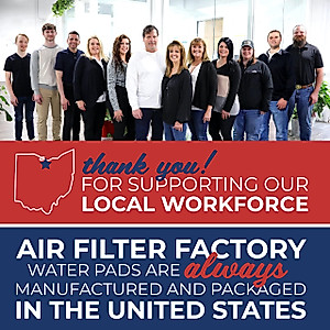 Air Filter Factory Replacement for WB2-17, WB218, WP2-17A, WP2-18A Lennox Humidifier Water Pad Filter 2-Pack