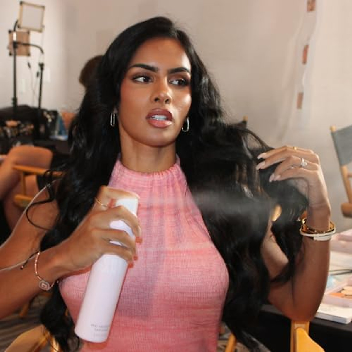 Beachwaver Great Barrier Heat Protectant Hair Spray - Multi-Purpose Treatment for Heat Protection Before Styling for Flexible Hold & No Frizz - Polynesian Pink Sugar Scent (8.4 Fl Oz)