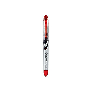 STAPLES 704790 Optiflow Rollerball Pens Fine Point Red Ink Dozen (15196)
