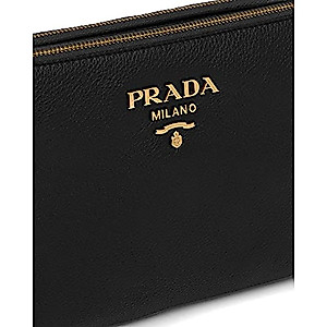 Prada Vitello Phenix Gold Hardware Black Crossbody 1BH046
