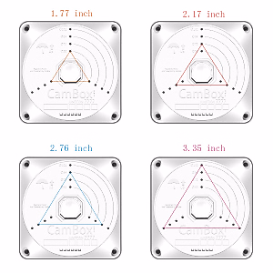 (Universal Camera Junction Box) Security Camera Box, Wall Ceiling Mount Bracket Hide Cable, Outdoor Cable Box Enclosure, Plastic Base Boxes, CCTV Dome Bullet Camera Cover, Bit Waterproof (4 Pack)