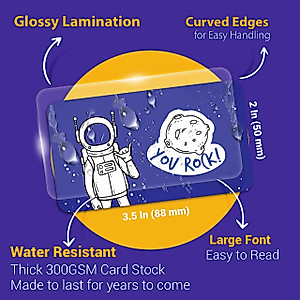 70 Kudos Cards - Thank You Appreciation & Recognition Blank Back Postcard – School Lunch Box Kids Notes – Business Employee Motivational Affirmation Bulk Gift – Teacher Reward Inspirational