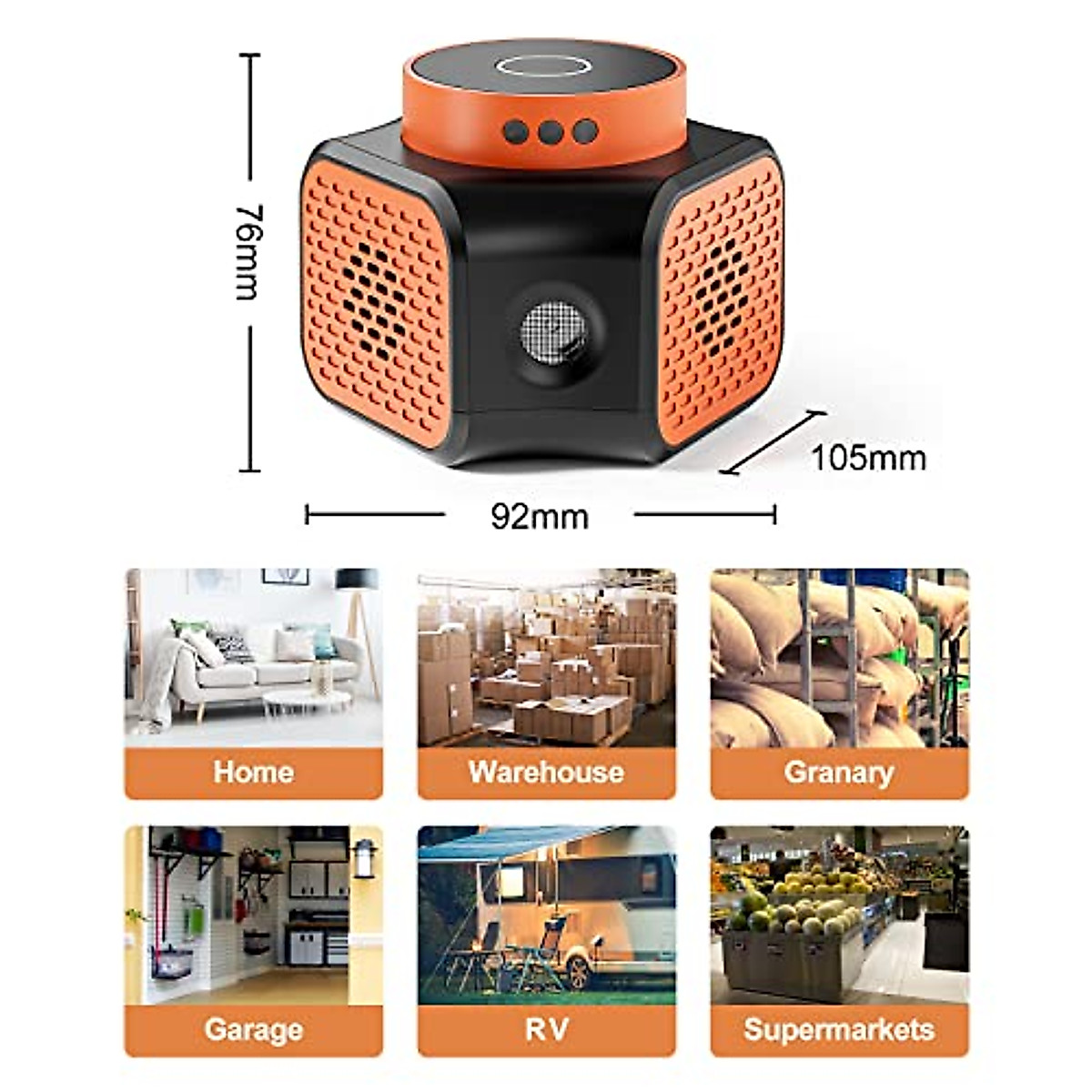 Mouse Repellent, Meilen Mice Repellent Ultrasonic Pest Repeller, Rodent Repellent Indoor, Squirrel Repellent, Rat Control with Ultrasounds and 9 Strobe Lights, Rat Repellent for House RV Garage