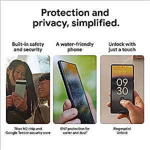 Google Pixel 6A 5G Smartphone 6GB RAM 128GB ROM 6.1" OLED Display Octa Core NFC US/Japan Version Full Screen Android Mobile Phone Add case n Film/Charcoal/China|128G|6GB|JPN Version