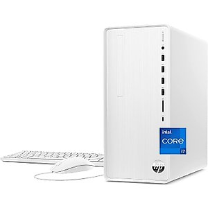 HP 2022 TP01 Pavilion Business Desktop Intel 12-Core i7-12700 64GB RAM 1TB PCIe SSD 2TB HDD NVIDIA GeForce RTX 3060 12GB GDDR6 HDMI DP DVI-D USB-C WiFi AX BT RJ-45 Windows 11 Pro w/RE USB