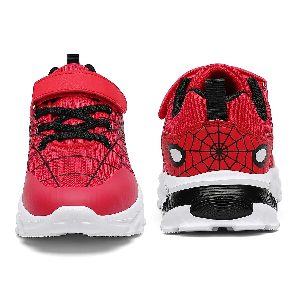 Wolidio Little/Big Kids Boys Girls Sneakers Lightweight Running Tennis Shoes Breathable Sport Athletic Fitness & Cross-Training Shoes Red and Black Size 8.5 Toddler