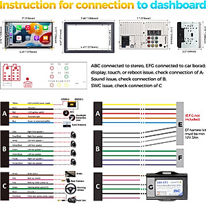 PLZ 7" Wireless Double Din Car Stereo Apple Car Play Radio Carplay Android Auto QLED Touch Screen, Bluetooth 5.3 Audio Receivers, 1080P Backup Camera, 4.2 Channel Outputs 240W, 2 Subwoofer, FM/AM, SWC