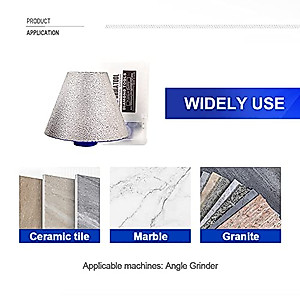 SHDIATOOL Diamond Drill Bits Hole Saw Kit for Porcelain Tile Ceramic Marble and 1pc Diamond Beveling Chamfer Bits