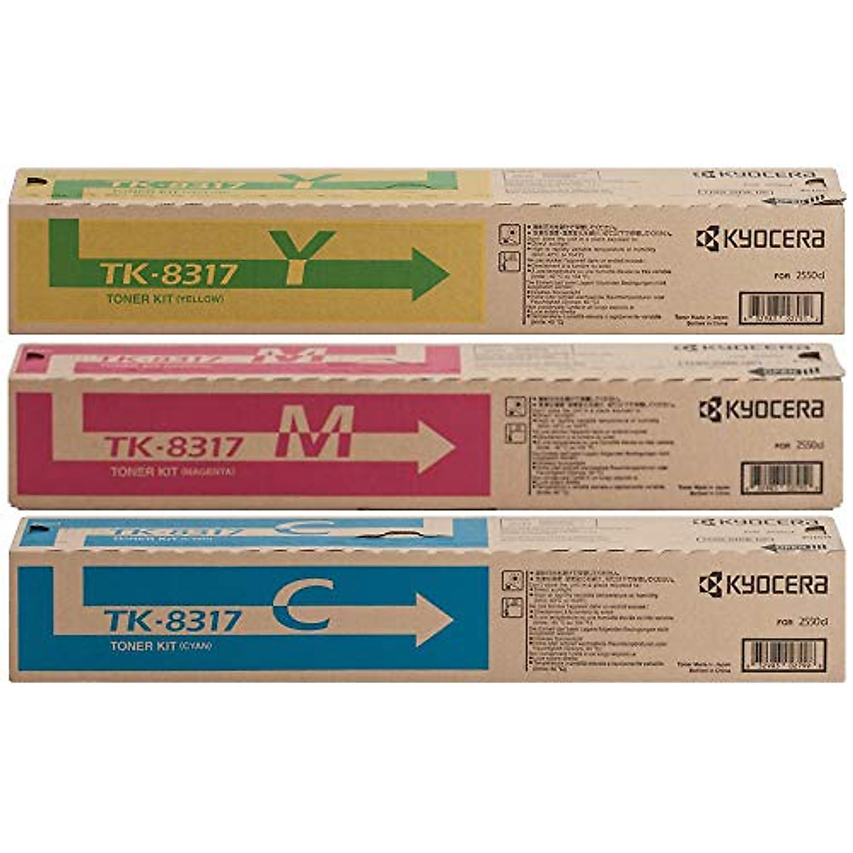 Kyocera TK-8317 Standard Yield Toner Set Colors Only (12,000 Yield)