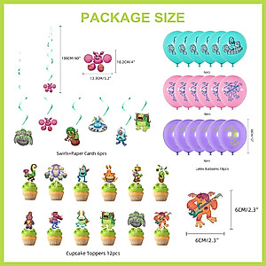 41 Pcs 𝓢𝓲𝓷𝓰𝓲𝓷𝓰 𝓜𝓸𝓷𝓼𝓽𝓮𝓻𝓼 Party Supplies Set Include Birthday Banner, Honeycomb Centerpieces, Cupcake Topper, Latex Balloons, 𝓢𝓲𝓷𝓰𝓲𝓷𝓰 𝓜𝓸𝓷𝓼𝓽𝓮𝓻𝓼 Theme Hanging Swirls for Adult Kids Birthday Party