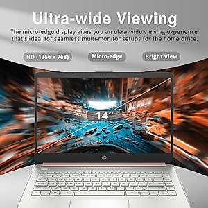 HP Premium Stream 14" HD BrightView Laptop, Intel Celeron N4120, 8GB RAM, 64GB eMMC, Intel UHD Graphics, HD Webcam, 1 Year Office 365, Bluetooth, WiFi, HDMI, Win 11s, Gold, 32GB Hotface USB Card