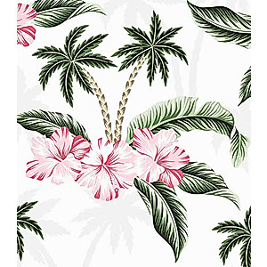 WESTICK Floral Peel and Stick Wallpaper for Bathroom Waterproof Botanical Wallpaper Stick and Peel Boho Floral Contact Paper for Cabinets Bedroom Walls Drawers Countertops Nursery Room 17.75 x 118 in