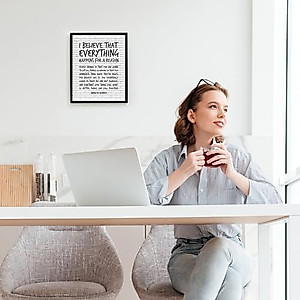 Marilyn Monroe- Everything Happens- Inspirational Wall Art Print, This Retro Wall Decor Print Makes Ideal Wall Art For Living Room Decor, Office Decor & Man Cave Decor. Unframed- 8x10”