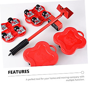 CLISPEED 1 Set Moving Tools Furniture Sliders Moving Pry Bar Furniture Lifters for Heavy Furniture Chair Sliders Moving Home Artifact Mutitool Moving Device Aluminum Alloy Pulley Lifting