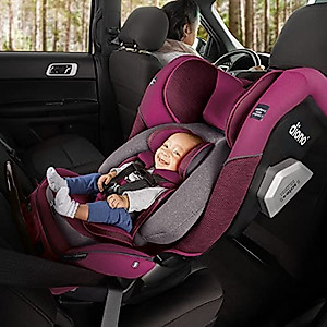 Diono Radian 3QXT 4-in-1 Rear and Forward Facing Convertible Car Seat, Safe Plus Engineering, 4 Stage Infant Protection, 10 Years 1 Car Seat, Slim Fit 3 Across, Purple Plum