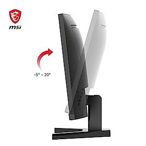 MSI G245CV, 24" Curved Gaming Monitor, 1920 x 1080 (FHD), VA, 1 ms, 100 Hz, FreeSync Premium, HDMI, DP Port, Tilt