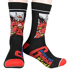 Mobile Suit Gundam Socks Mobile Weapons 5 Pack Adult Crew Socks